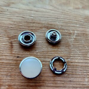 Wholesale Ivory Pearl Snaps, Bulk Set of 100 Snap Fasteners, 11.5 Mm ...