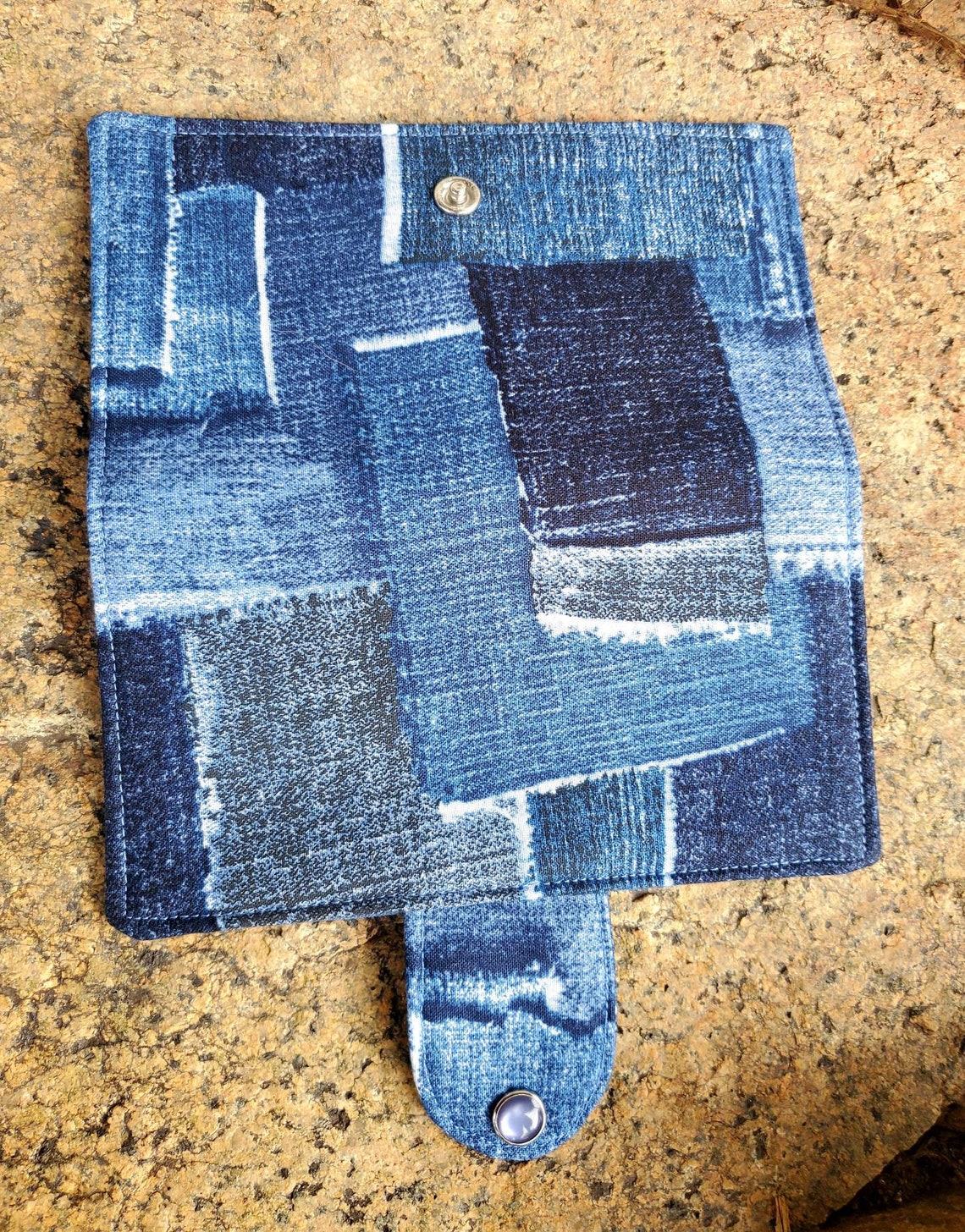 Personalized Denim Checkbook Cover Denim Like Accessory - Etsy