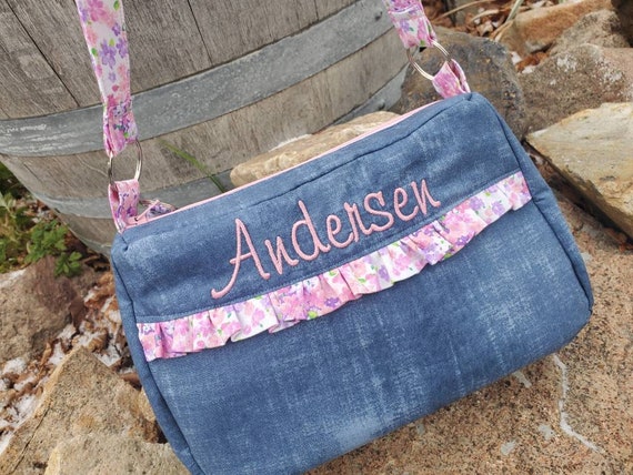 Personalized Girl's Purse Denim Like Purse Girl's | Etsy