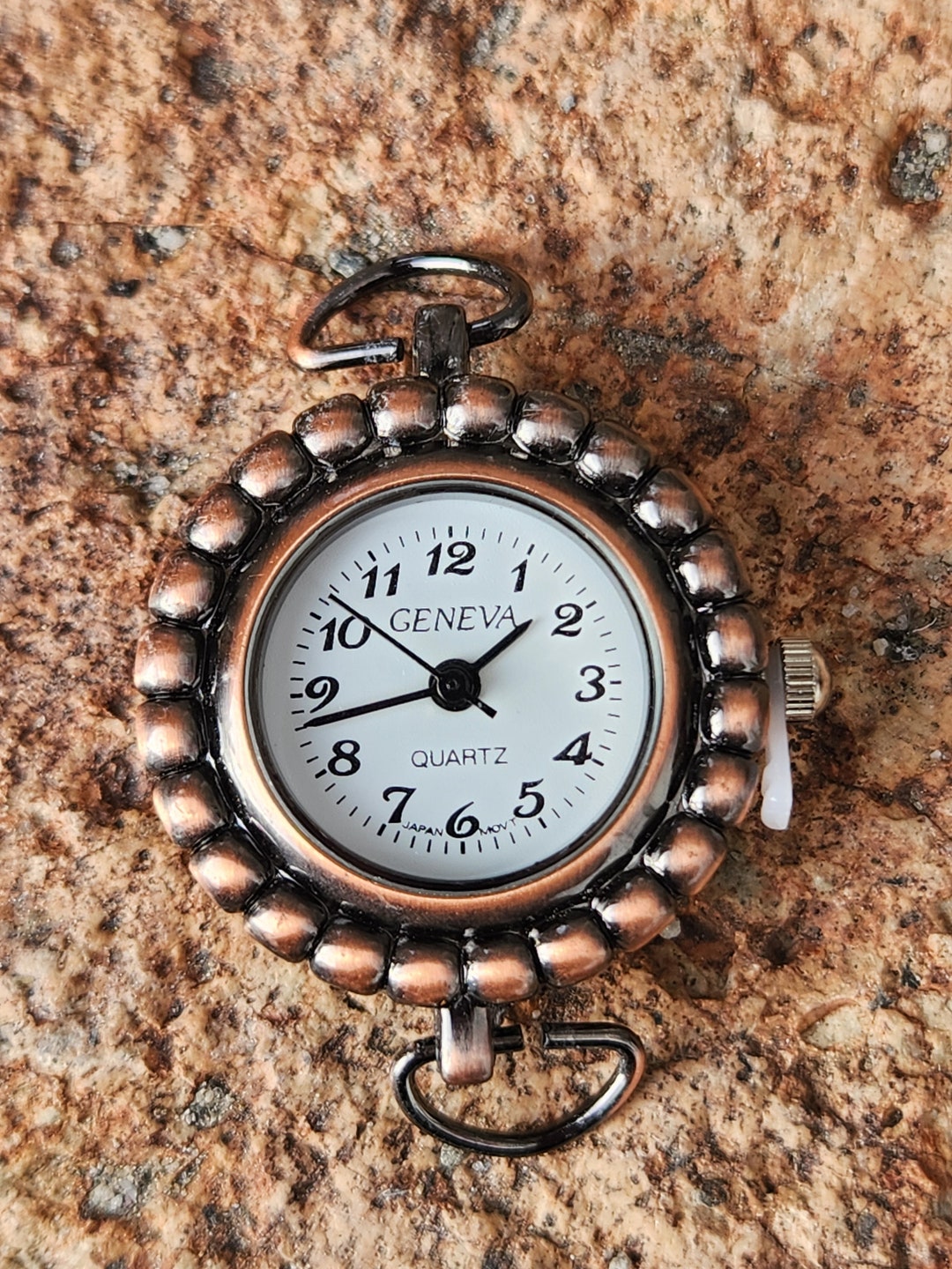 Copper Beading Watch Faces With Rings, Copper Watch Face, Watch Jewelry ...