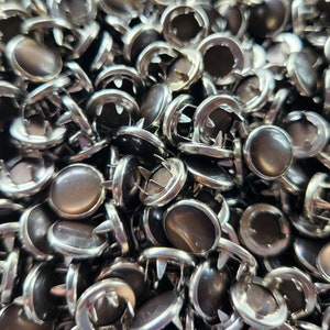 Bison Brown Pearl Snaps, 11.5 Brown Pearl Snap Fasteners, Set of 12 ...