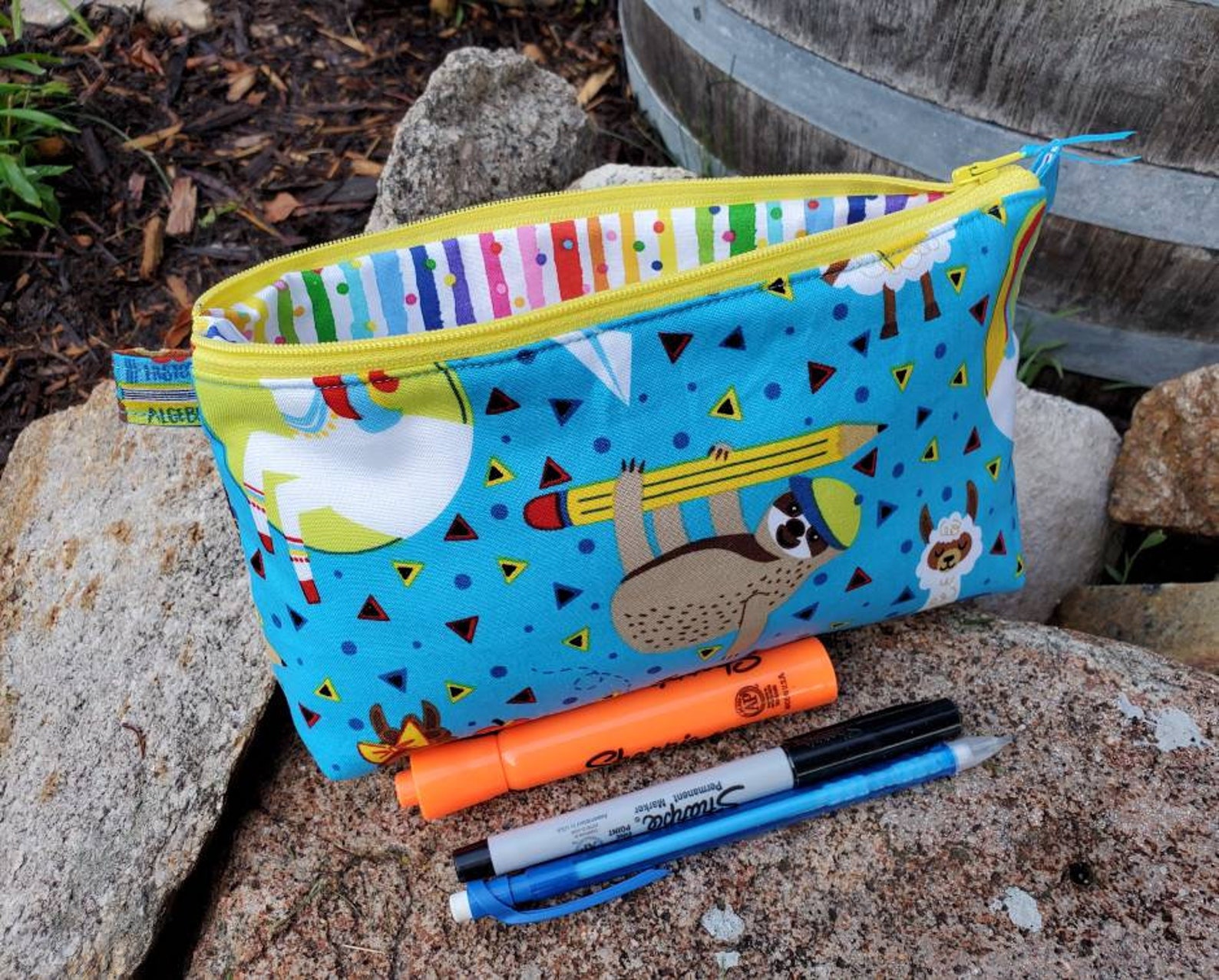 School Themed Pencil Case Personalized School Supply Bag - Etsy