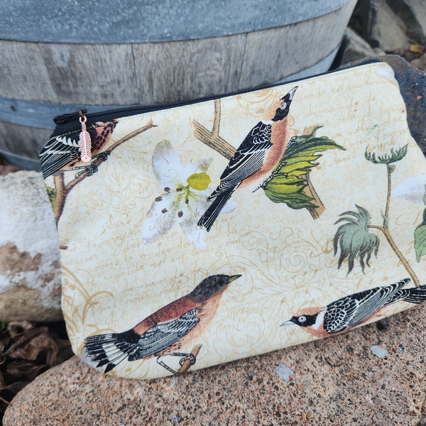 Bird Cosmetic Bag - Etsy