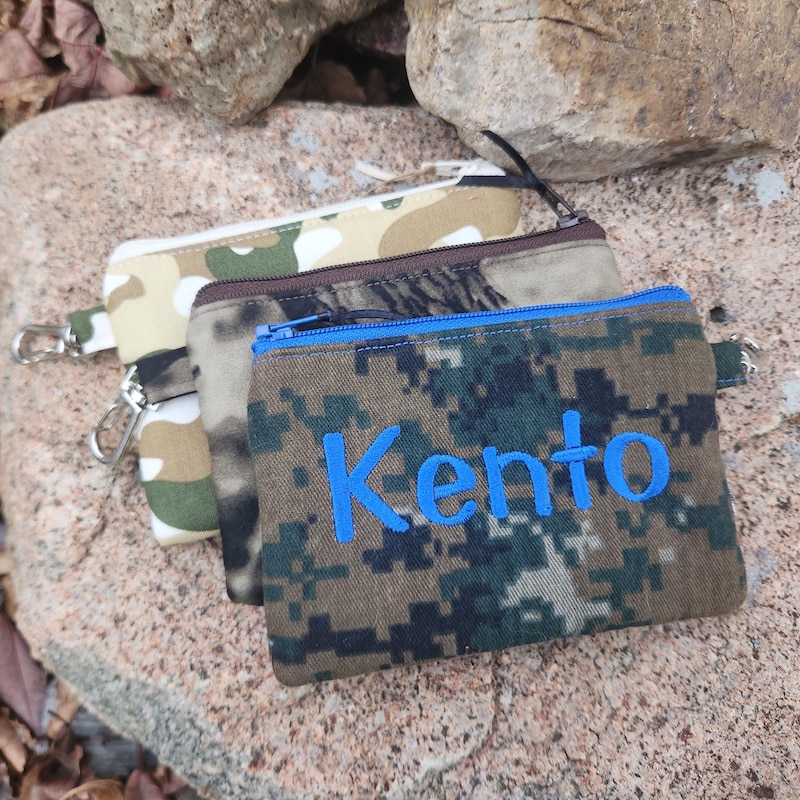 Camo Zippered Pouches - Etsy