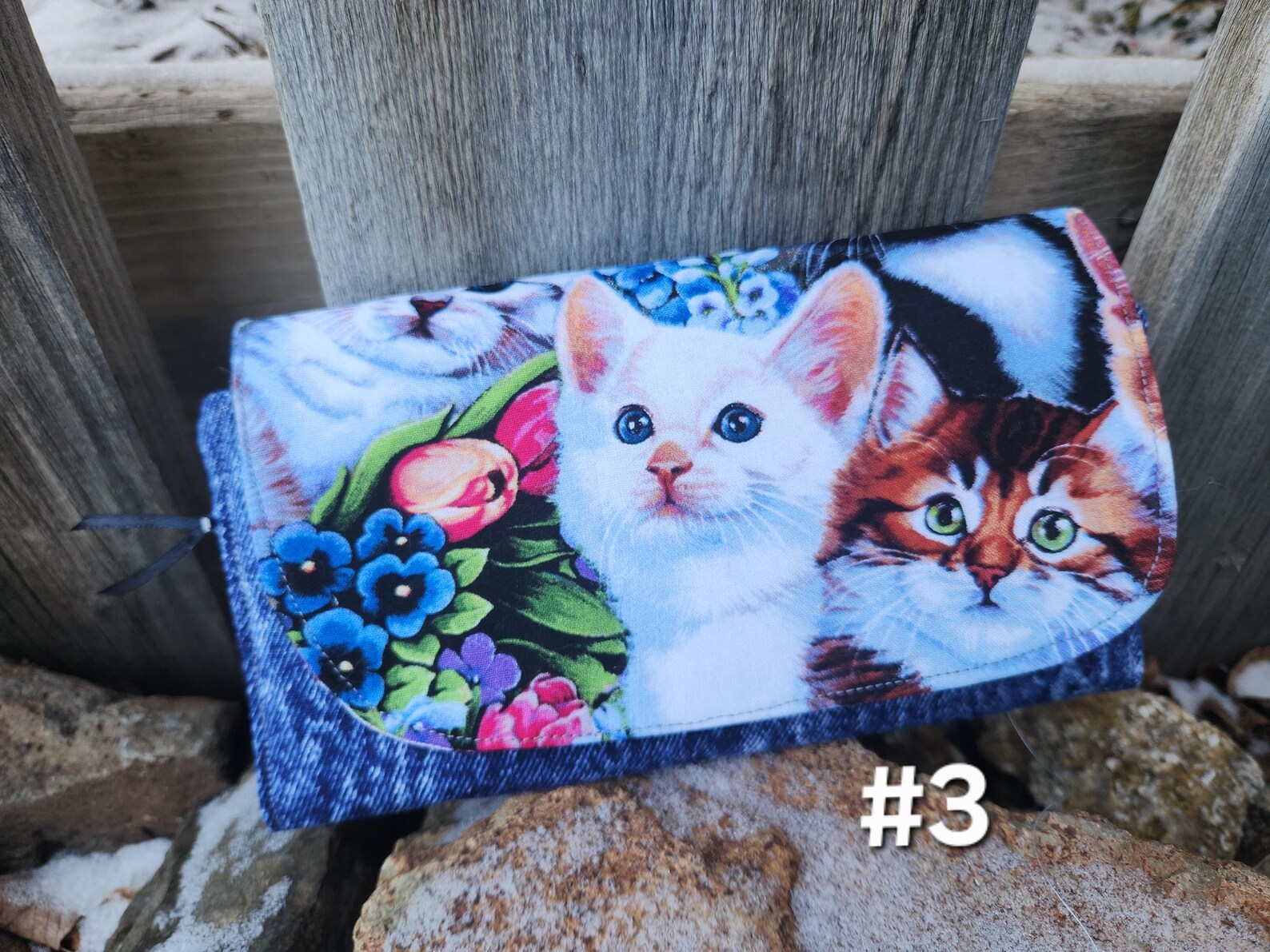 Cat Wallet, Kitty Billfold, Fabric Wallet, Ladies Wallet, Cat Gift ...