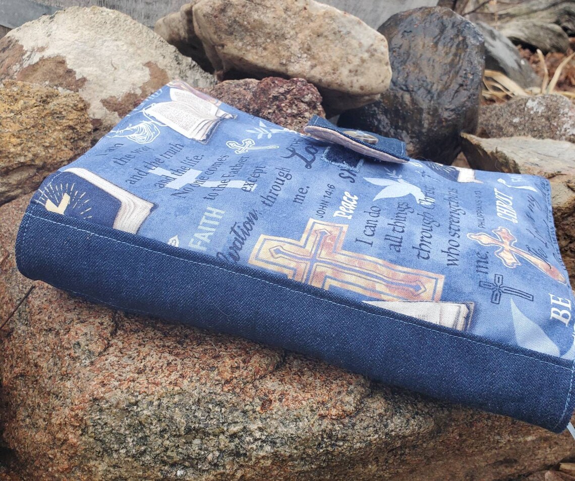Personalized Bible Cover Fabric Bible Case Religious Bible | Etsy