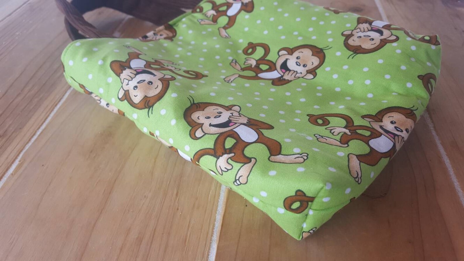 Toddler Monkey Tote Bag, Kids Tote, Toy Bag, Kids Tote Bag, Boys Tote ...