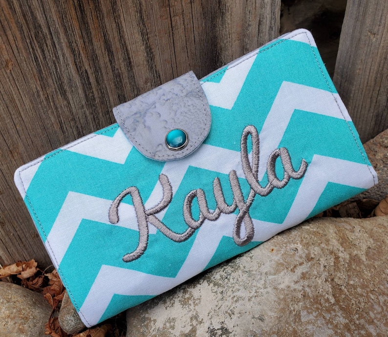 Personalized Chevron Checkbook Cover Monogrammed Checkbook - Etsy