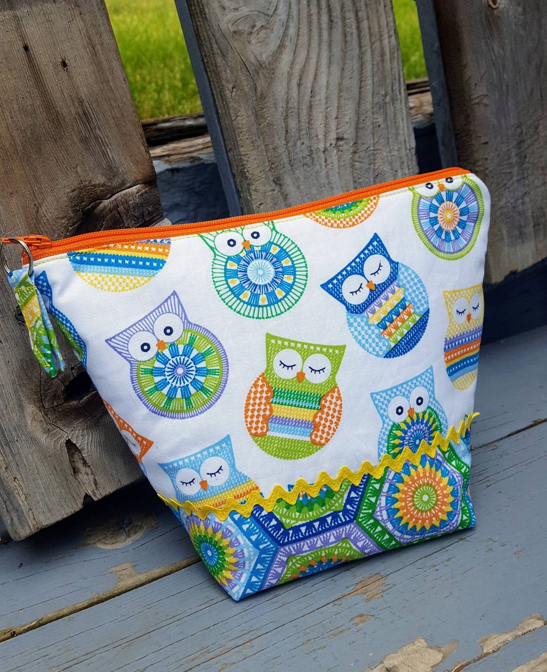 Owl Cosmetic Bag, Travel Bag, Purse Organizer, Owl Makeup Bag, Vendor ...