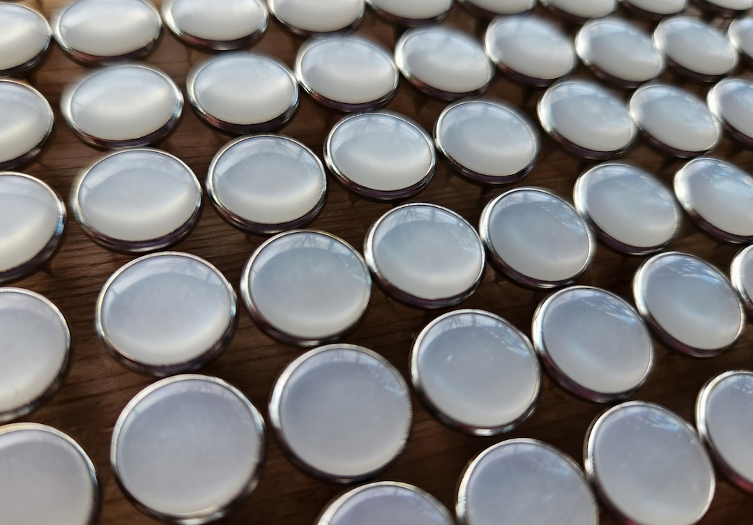 Lucent White Pearl Snaps, 12 Snap Sets, 11.5 Mm Pearl Snap Fasteners ...