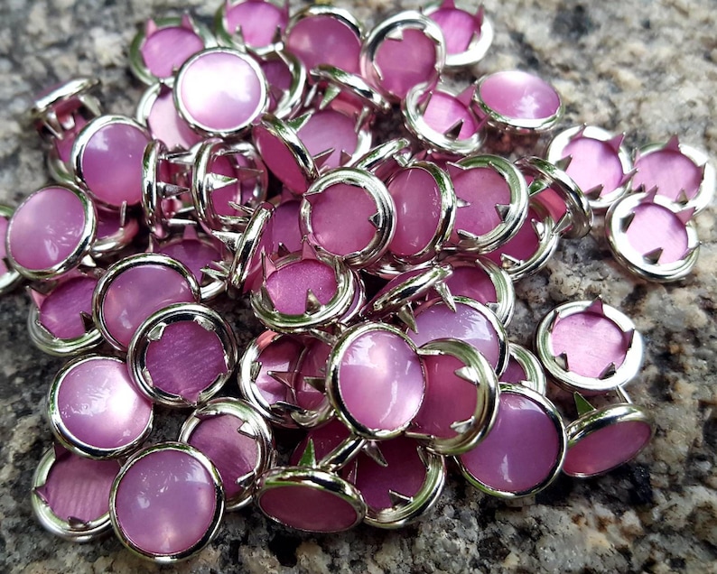 Light Pink Pearl Snaps Pearl Snap Fasteners 12 Mm Pearl - Etsy