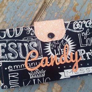 Religious Checkbook Cover, Checkbook With Name, Christian Checkbook ...