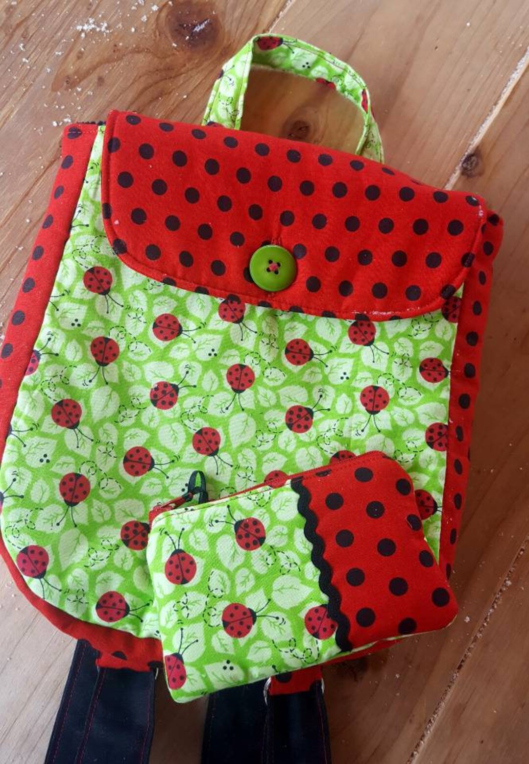 Ladybug Toddler Backpack, Pre-school Backpack, Girl's Backpack ...