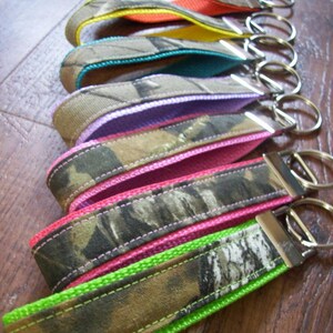 Camo Keychain Key Wristlet Camo Keyfob Camo Key Lanyard | Etsy