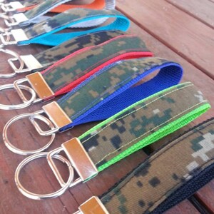 Camo Keychain, Key Wristlet, Camo Keyfob, Camo Key Lanyard, Camo Gift ...