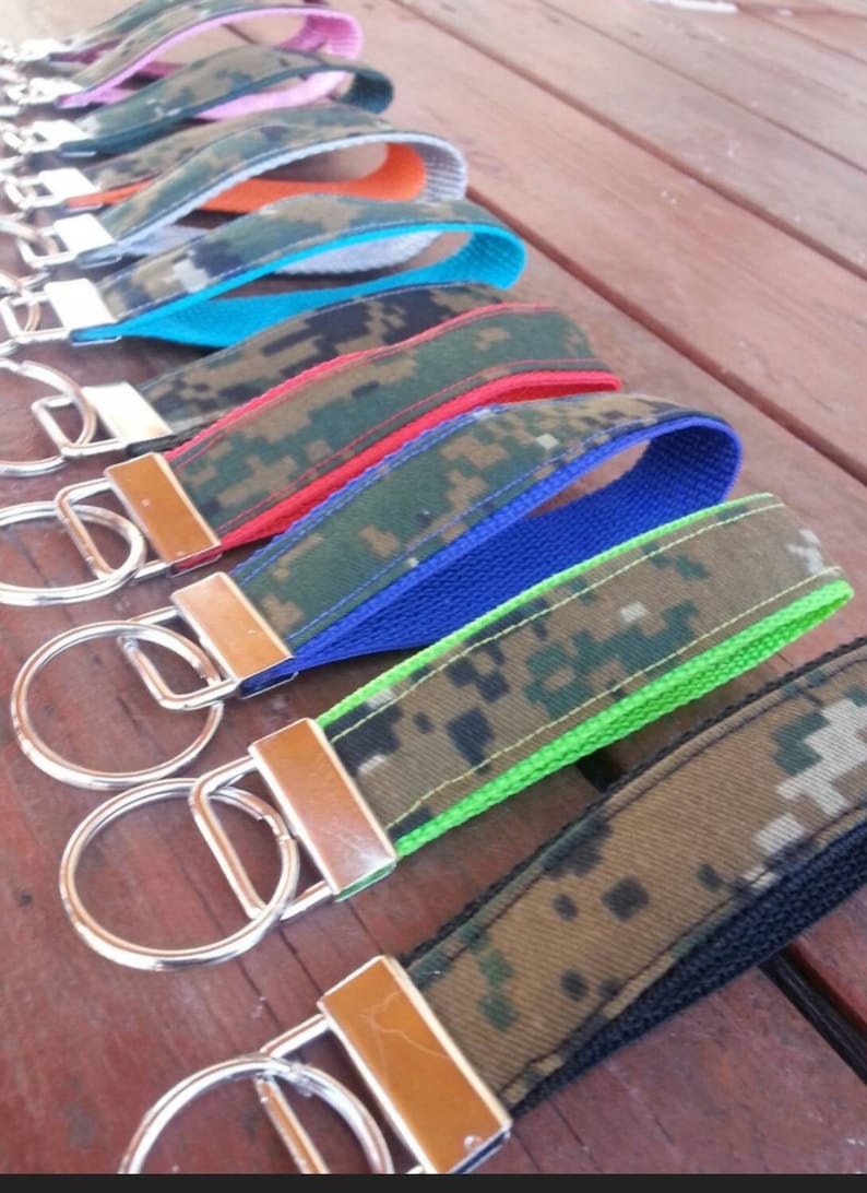 Camo Keychain Key Wristlet Camo Keyfob Camo Key Lanyard | Etsy