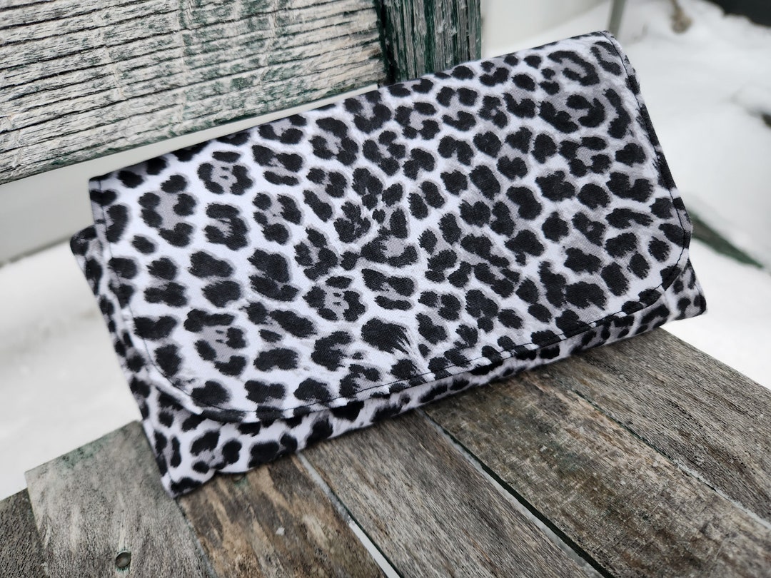 Cheetah Print Ladies Wallet, Leopard Checkbook Holder, Personalized ...