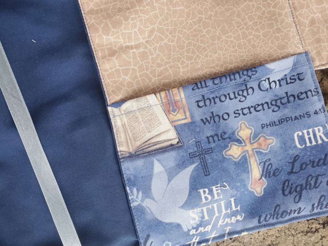 Personalized Bible Cover Fabric Bible Case Religious Bible | Etsy
