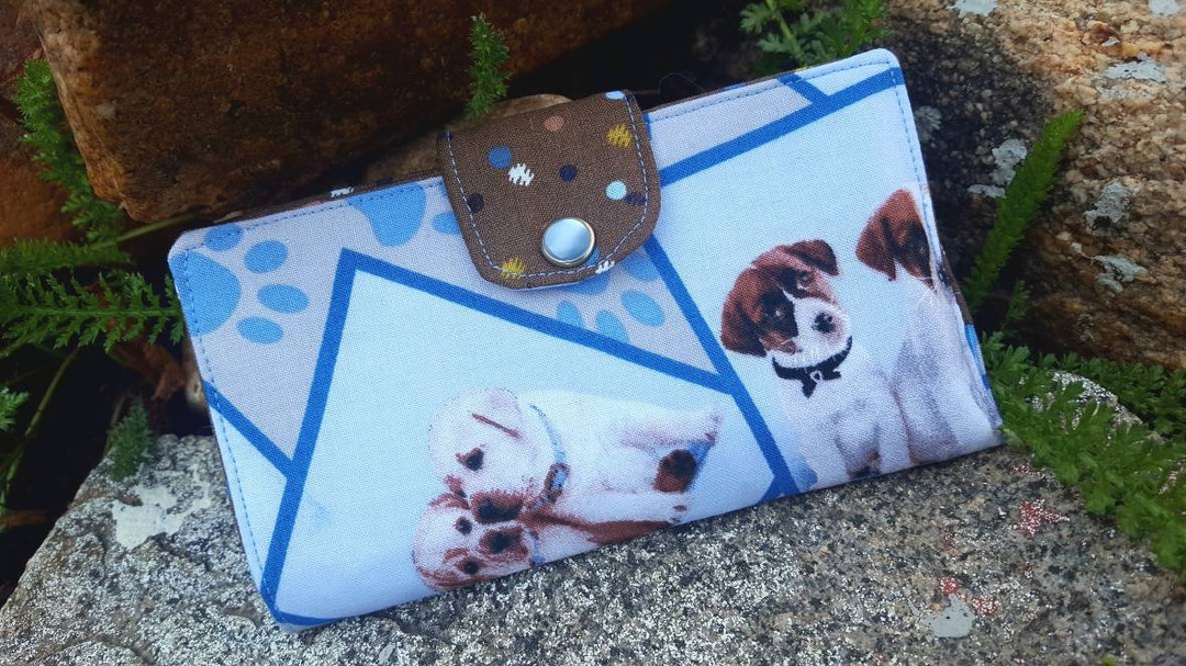 Dog Checkbook Cover, Pet Themed Coupon Wallet, Vet Gift, Dog Wallet ...