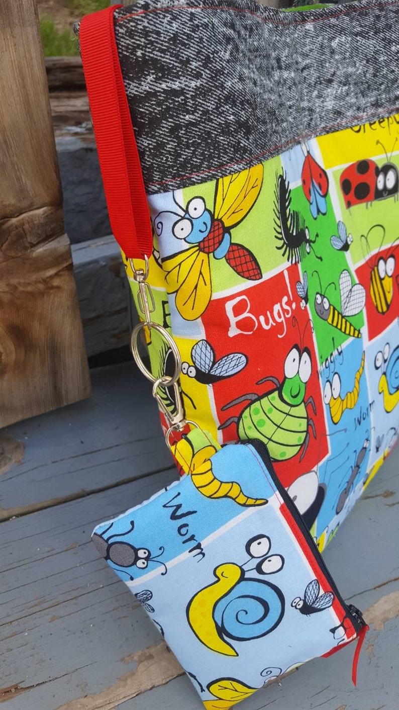 Bug Book Bag Kids Tote Boy's Tote Bag Personalized | Etsy