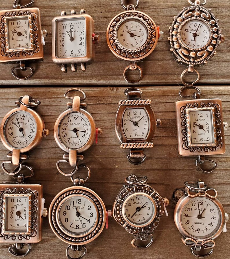 Copper Beading Watch Faces With Rings Copper Watch Face - Etsy