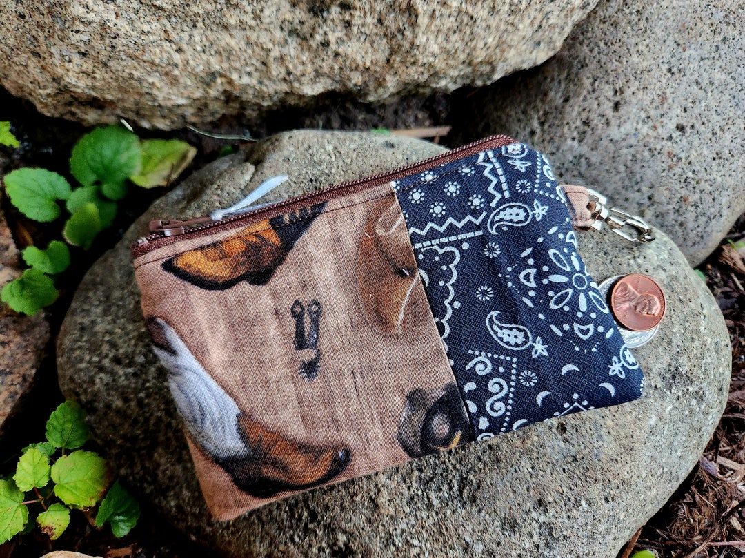 Cowboy Coin Purse, Boy's Zipper Wallet, Western Change Purse, Cowboy ...