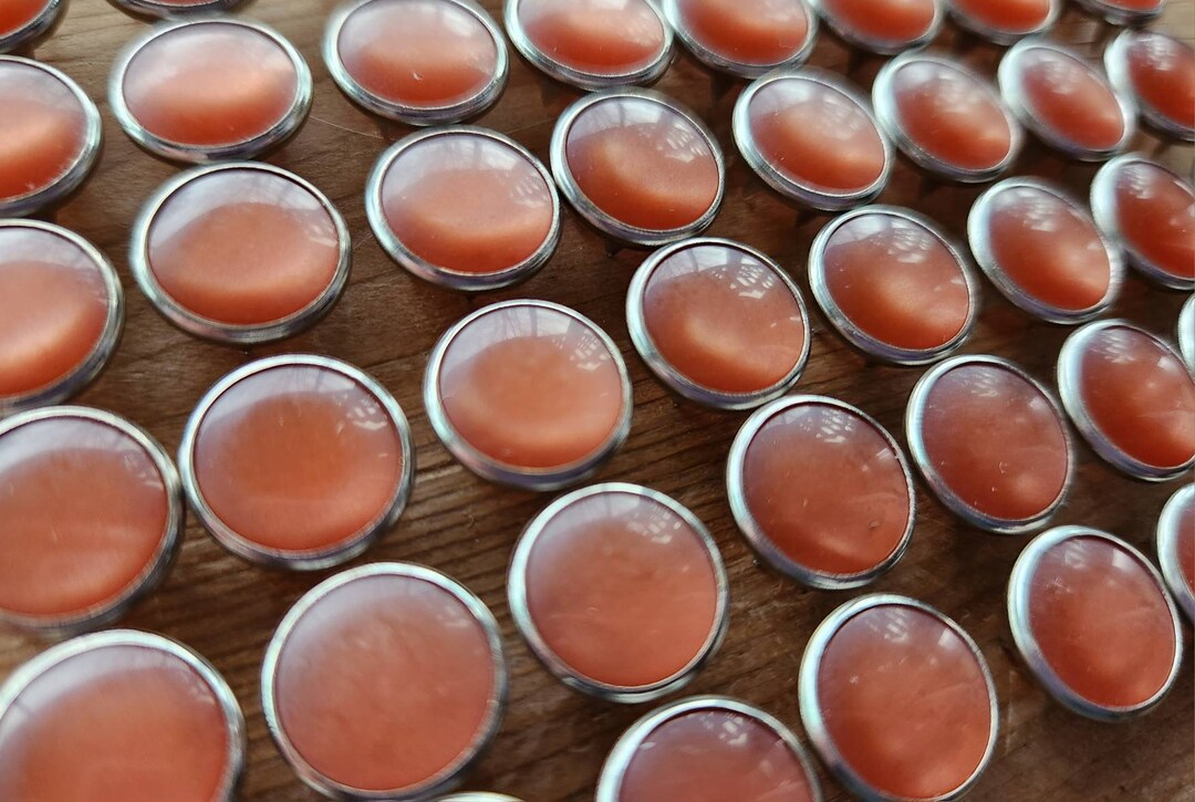 Cinnamon Pearl Snaps, Set of 12 Western Snaps, Snap Fasteners, 11.5 Mm ...