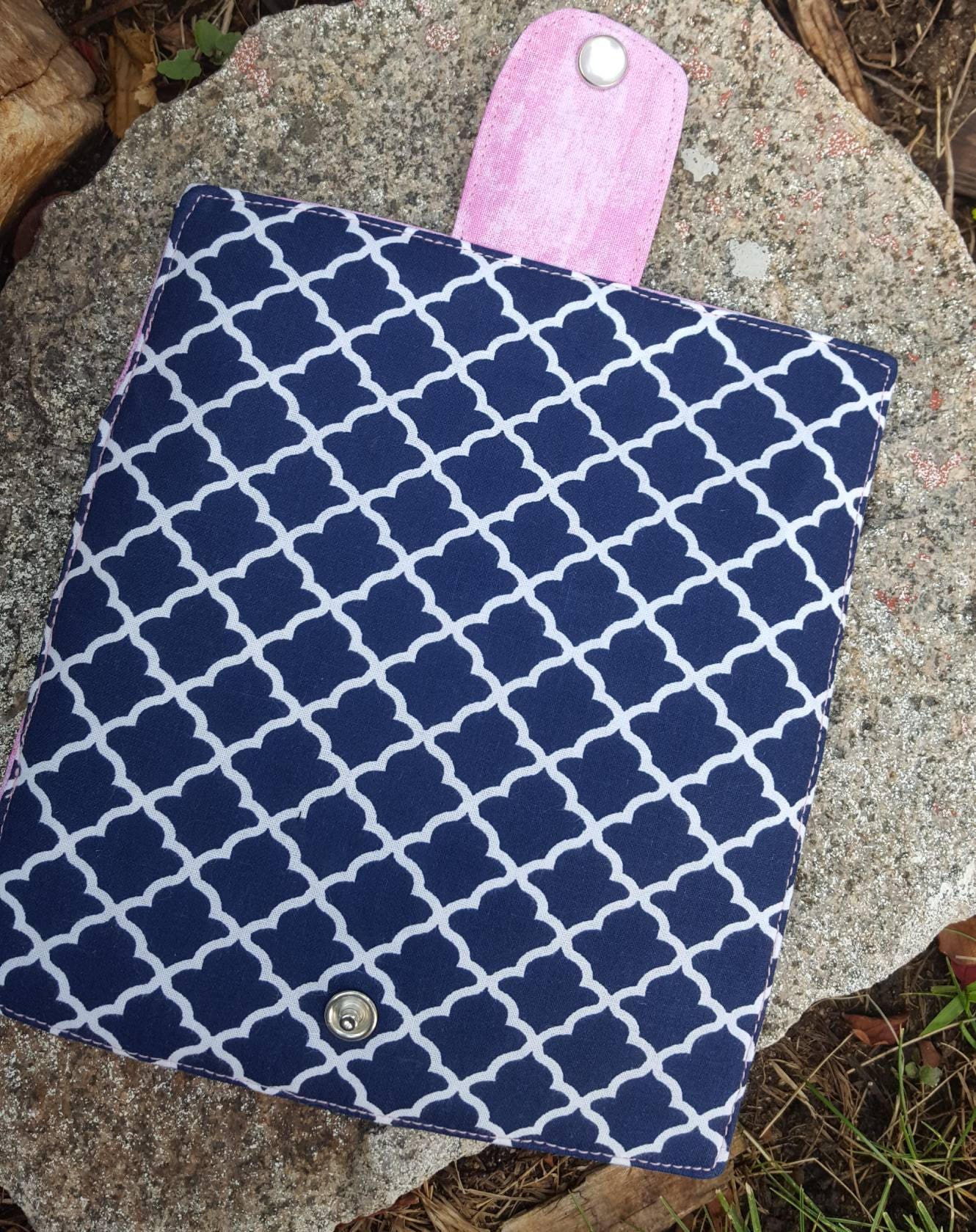 Personalized Navy Checkbook Cover Coupon Holder Geometric | Etsy