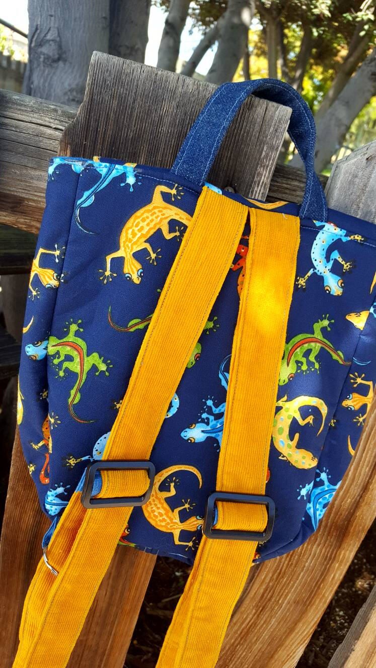 Lizard Backpack Boys Backpack Toddler Backpack Preschool - Etsy
