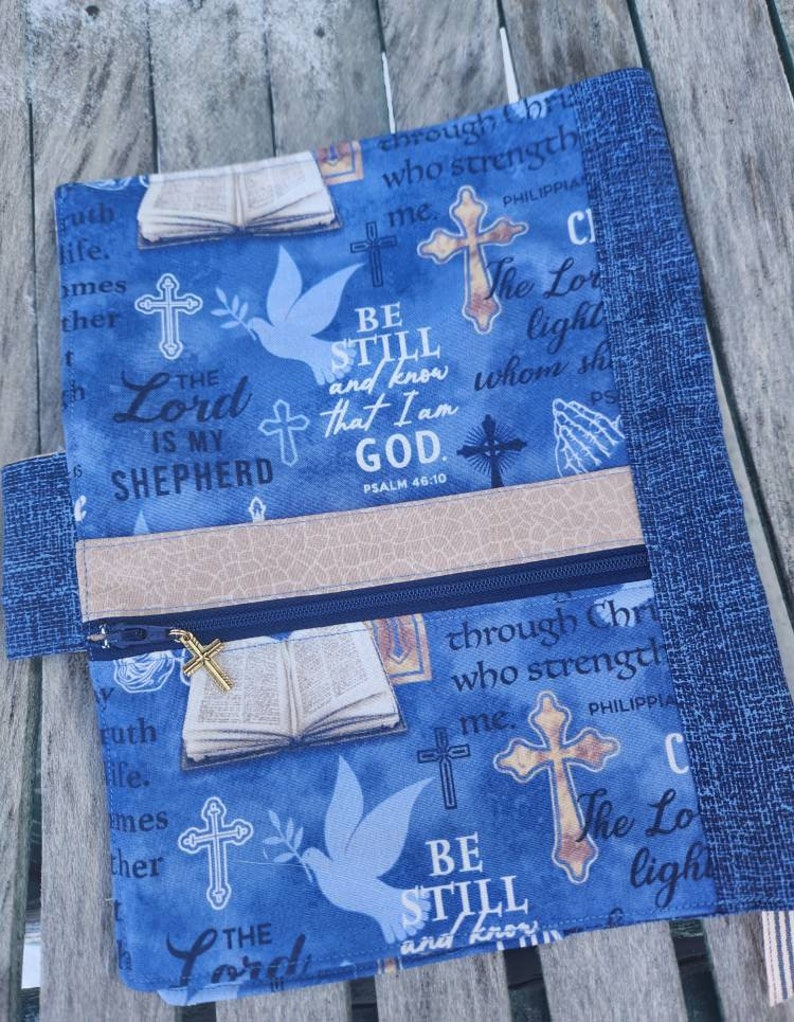 Personalized Bible Cover, Fabric Bible Case, Religious Bible Cover ...