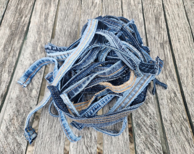 Denim Pockets, 10 Upcycled Denim Pockets, Blue Jean Repurposed, Denim ...