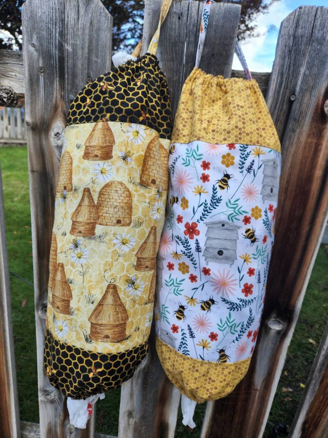 Beehive Plastic Bag Holder, Gardener Shopping Bag Dispenser, Gift for ...