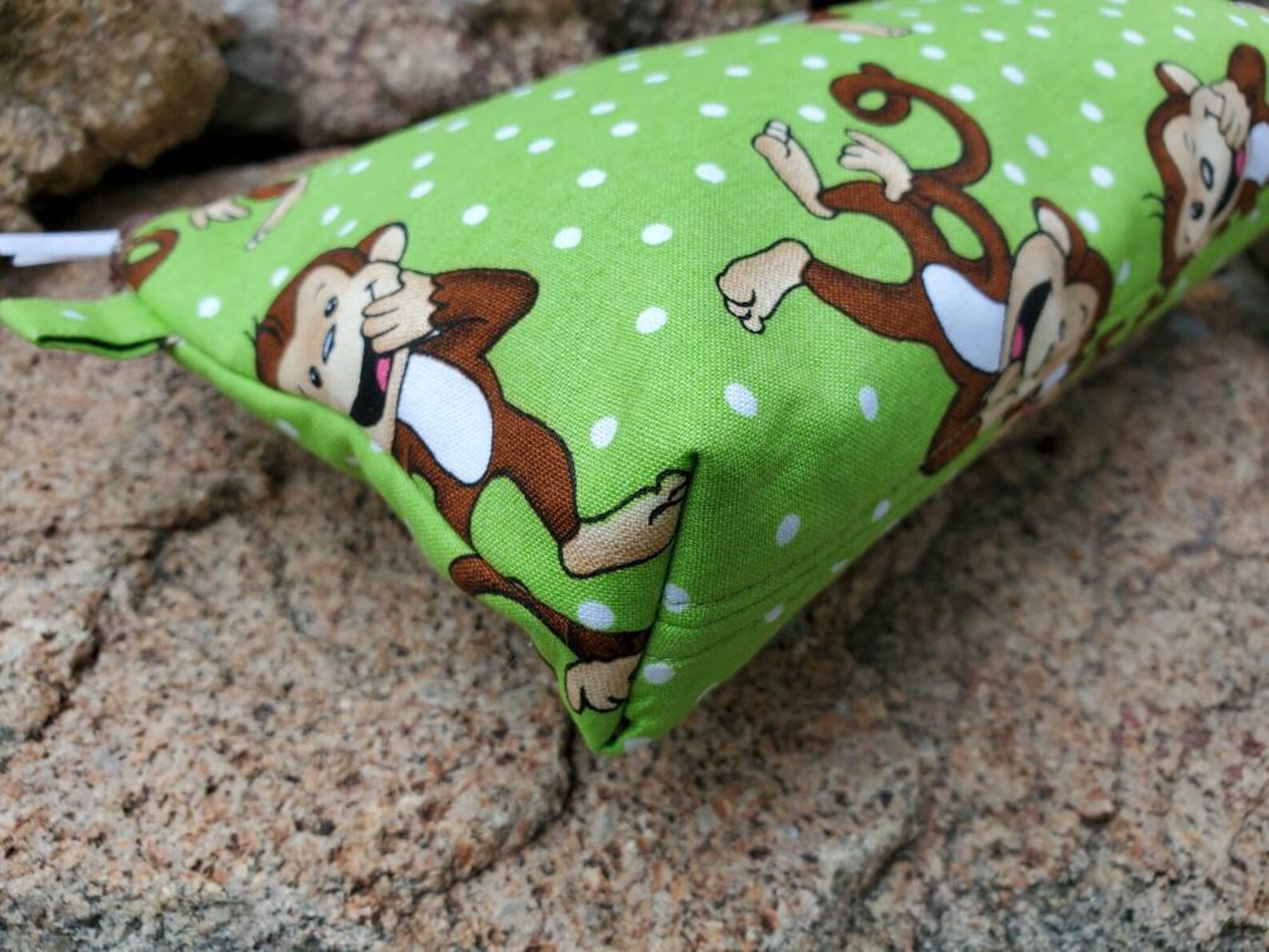 Monkey Pencil Pouch Personalized School Supply Bag Fabric - Etsy UK