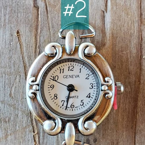 Silver Tone Beading Watch Faces With Rings Round Beading - Etsy