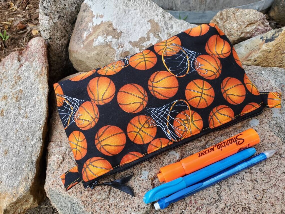 Basketball Pencil Case Personalized School Supply Bag Kids | Etsy