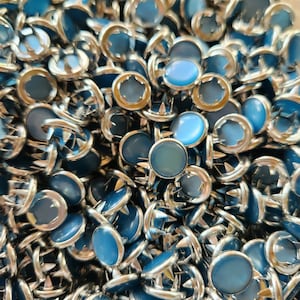 Bulk Misty Blue Pearl Snaps, 100 Snap Sets, Wholesale 11.5 Mm Medium ...