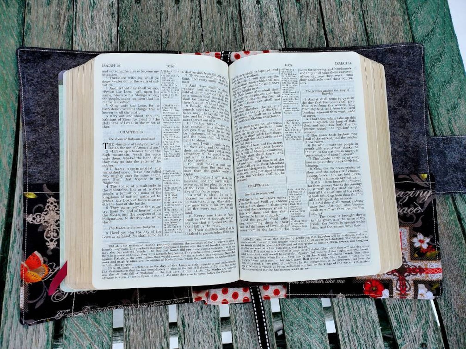 Fabric Bible Cover Cross Bible Cover Amazing Grace Bible - Etsy