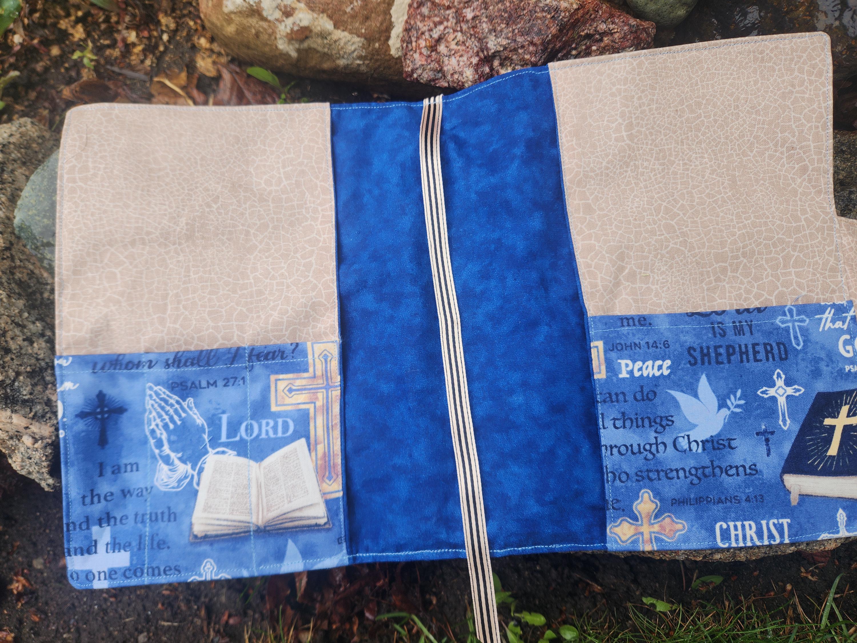 Personalized Bible Cover, Fabric Bible Case, Religious Bible Cover ...