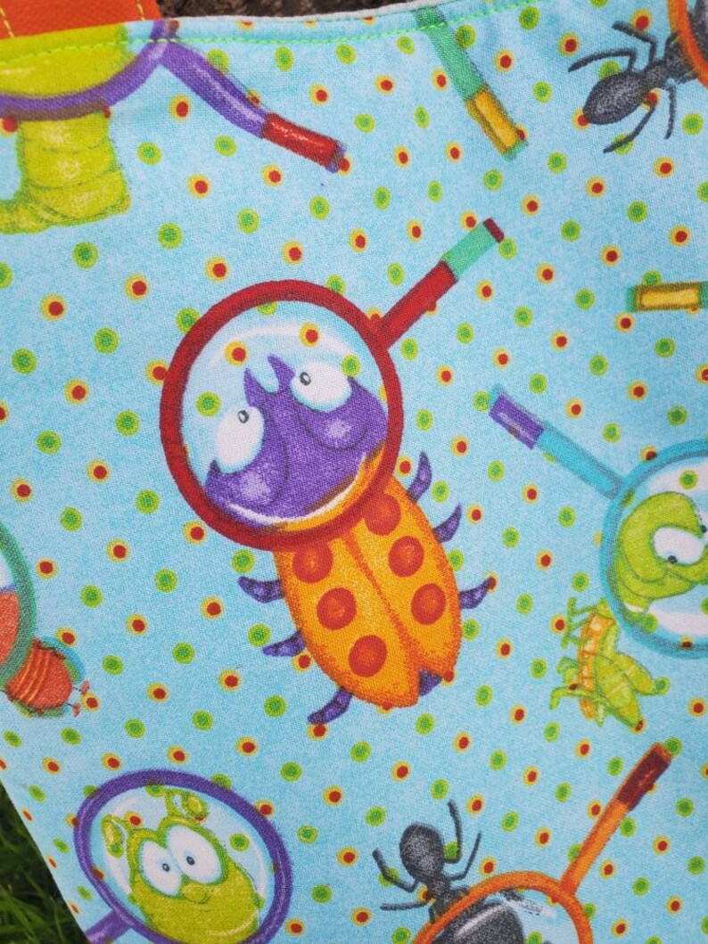 Bug Book Bag Kids Tote Boy's Tote Bag Preschool Tote | Etsy