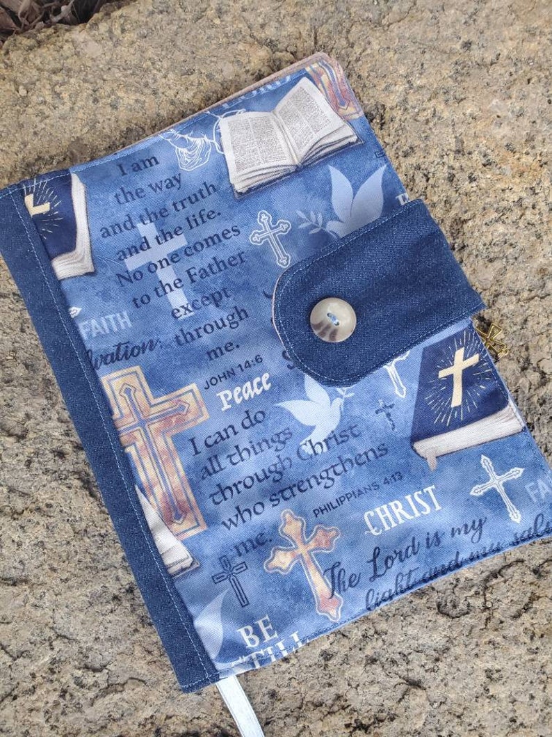 Personalized Bible Cover Fabric Bible Case Religious Bible | Etsy