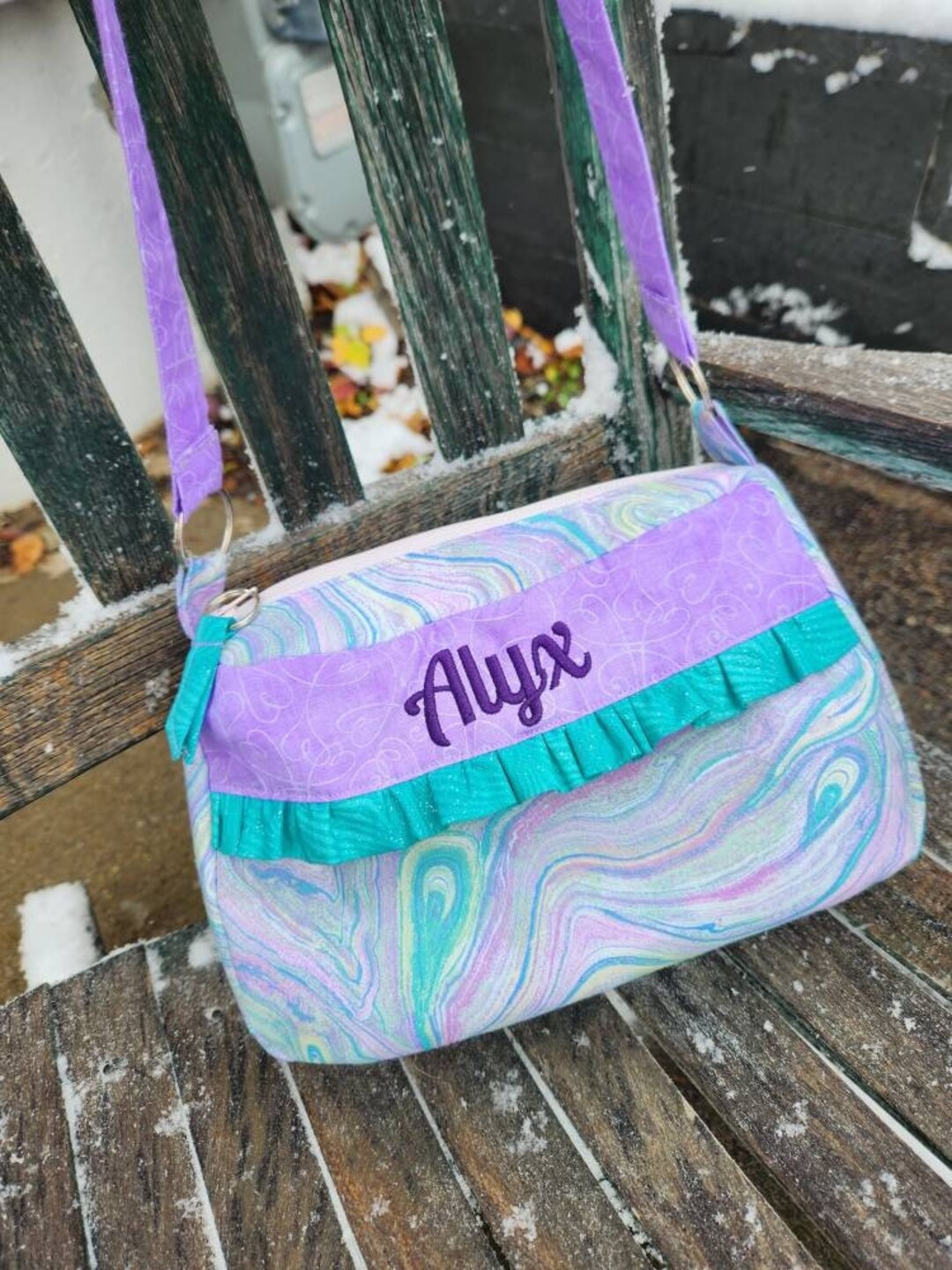 Pastel Girl's Purse, Girl's Zipper Purse, Pastel Purse, Small Purse ...