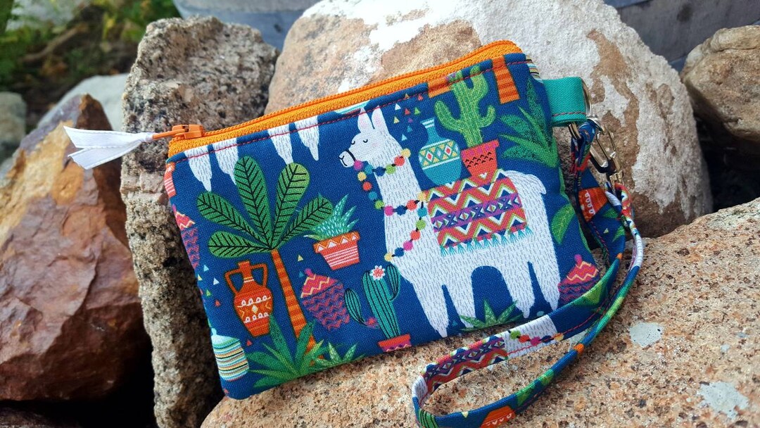 Llama Wristlet, Llama Coin Purse, Coin Purse Wristlet, Llama Coin Purse ...