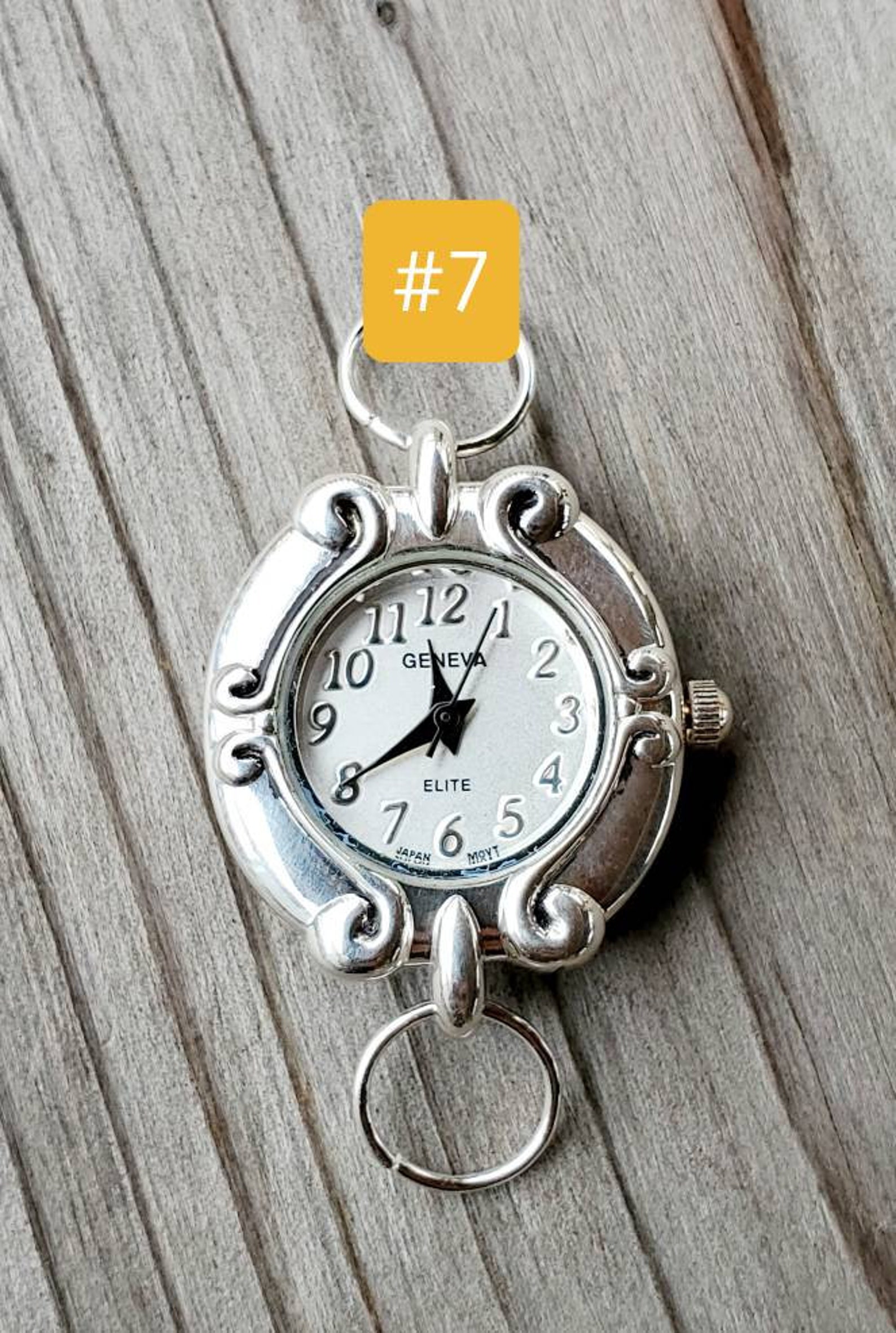 Silver Tone Beading Watch Faces With Rings Round Beading - Etsy