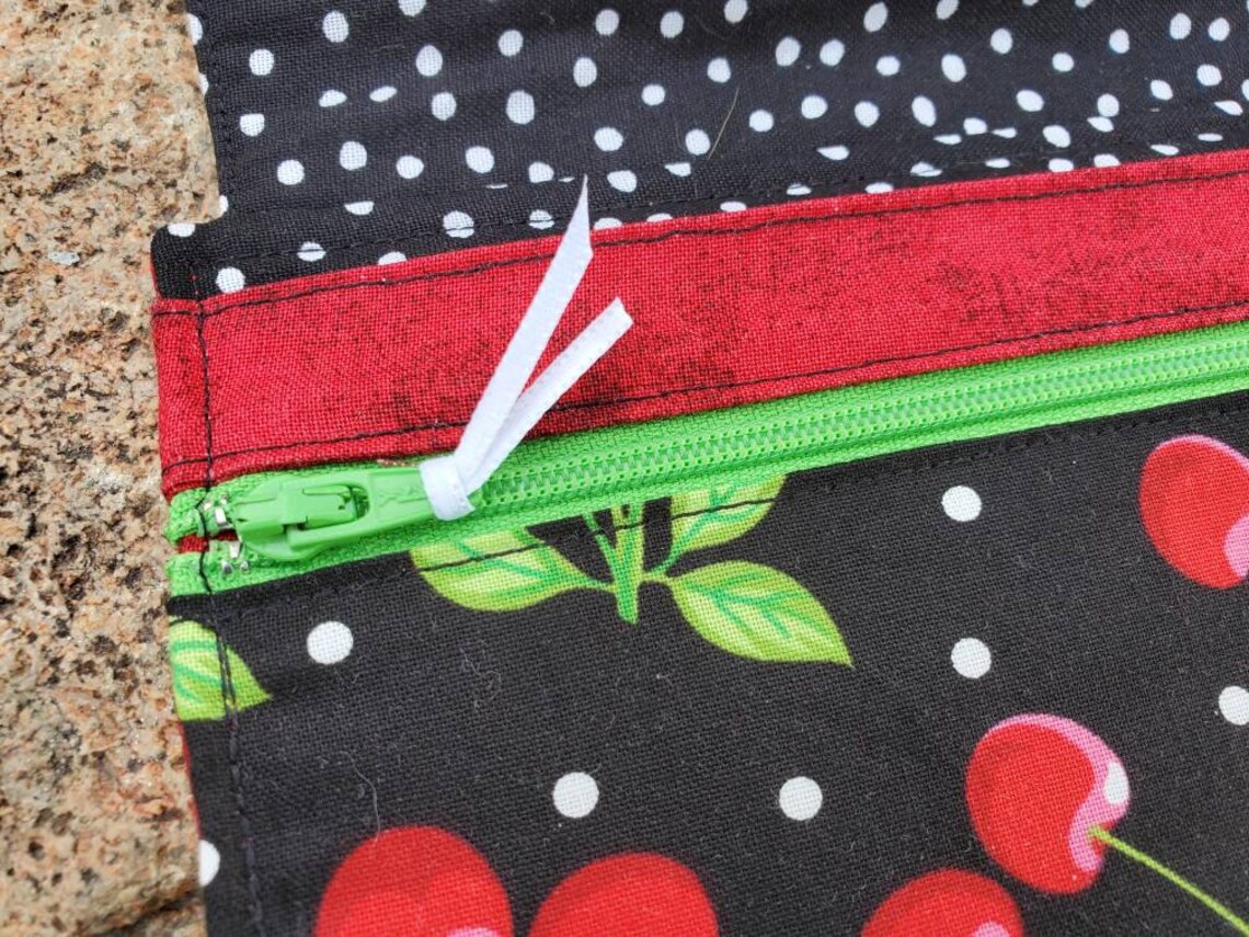 Cherry Wallet, Cherry Billfold, Fabric Wallet, Ladies Wallet, Fruit ...