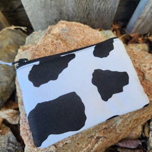 Cow Coin Purse, Red Bandana Change Purse, Western Coin Purse, Cow Print ...