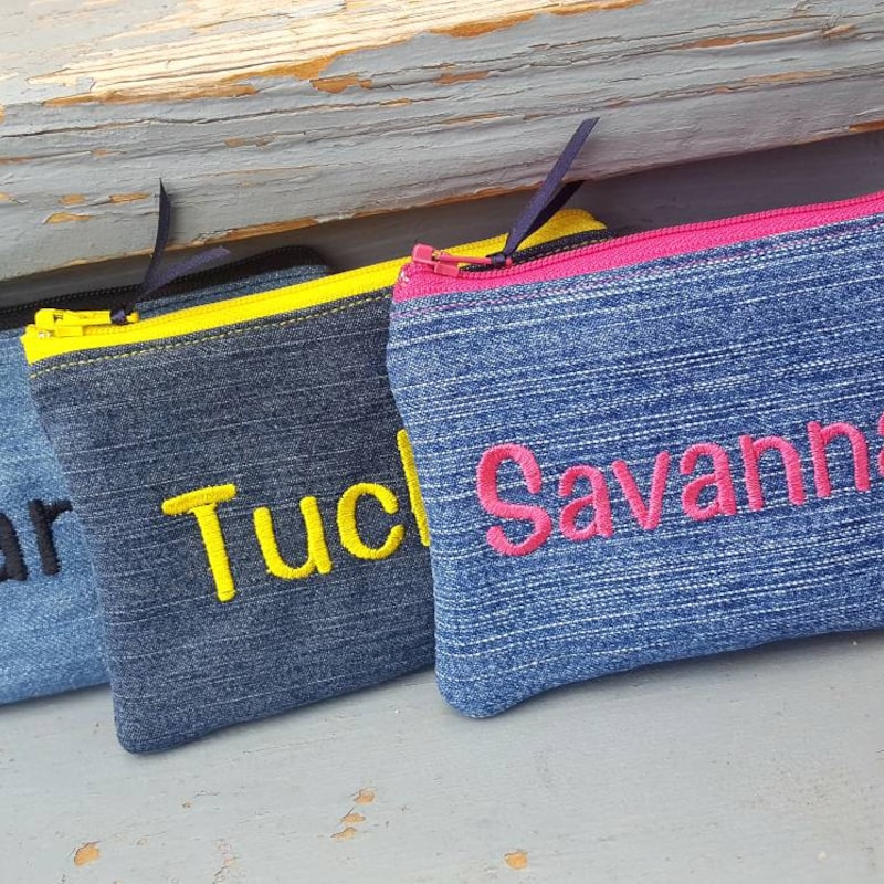 Denim Pouch - Etsy
