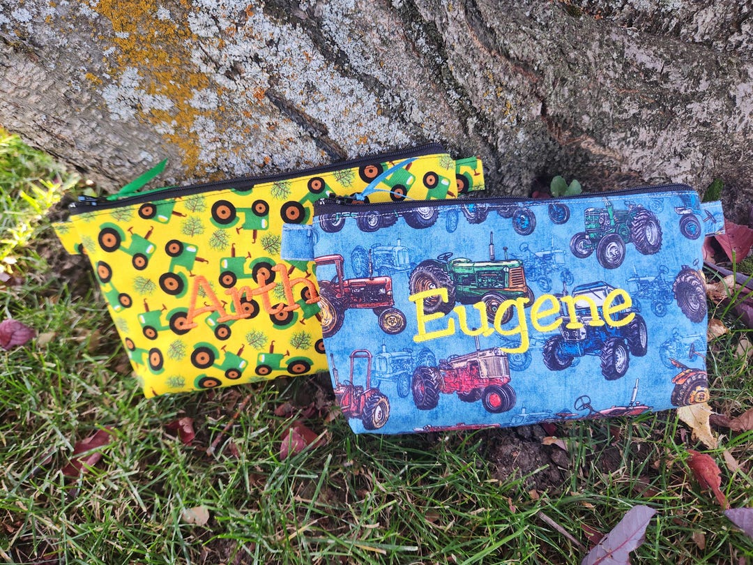 Tractor Pencil Case, Cosmetic Bag, Makeup Bag, Kids School Pouch ...
