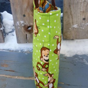 Toddler Monkey Tote Bag, Kids Tote, Toy Bag, Kids Tote Bag, Boys Tote ...