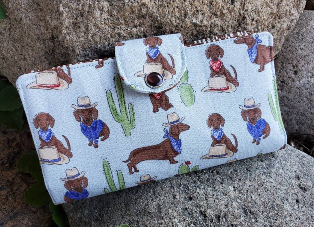 Dachshund Cowboy Checkbook Cover Pet Themed Coupon Checkbook - Etsy