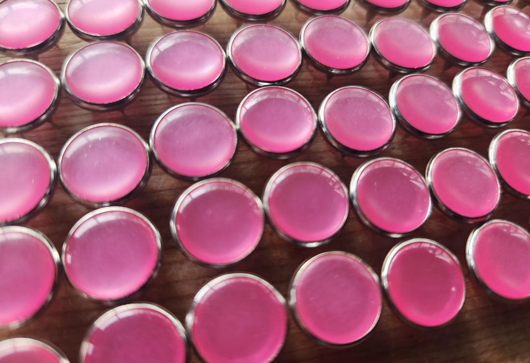 Knockout Pink Pearl Snaps, 11.5 Mm Pearl Snap Fasteners, Western Pearl ...